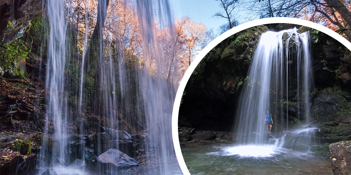 The Magical Walk Behind Waterfall You Have to See in the Smoky Mountains
